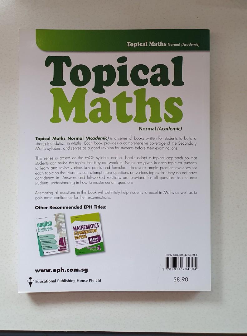 Sec 4 NA Math - Topical, Hobbies & Toys, Books & Magazines, Assessment ...