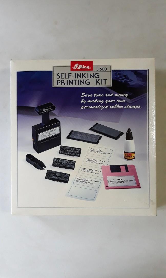 Self-inking printing kit, Hobbies & Toys, Stationary & Craft, Other ...