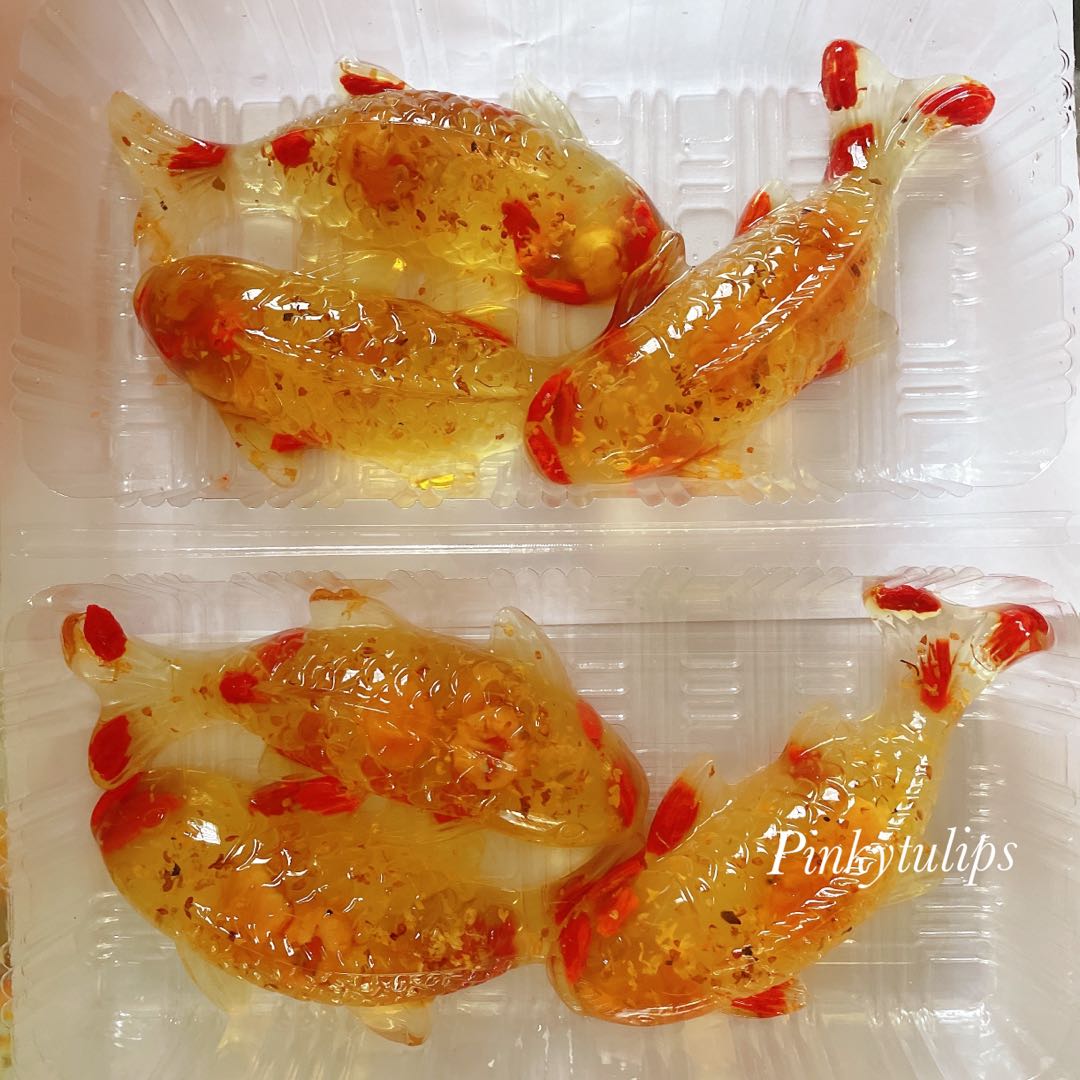 Small Koi Fish Osmanthus Konnyaku Jelly (Homemade), Food & Drinks ...