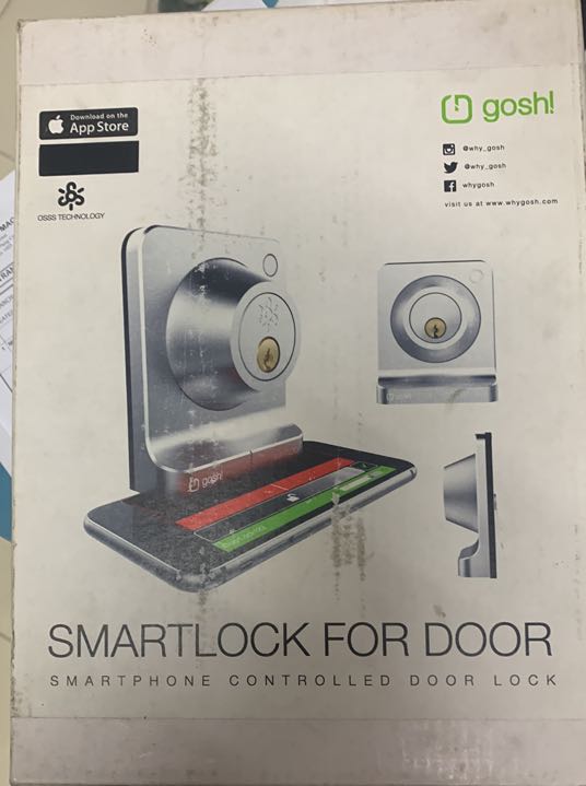 SMART LOCK FOR DOOR/ SMARTPHONE CONTROL DOOR LOCK, Furniture & Home ...