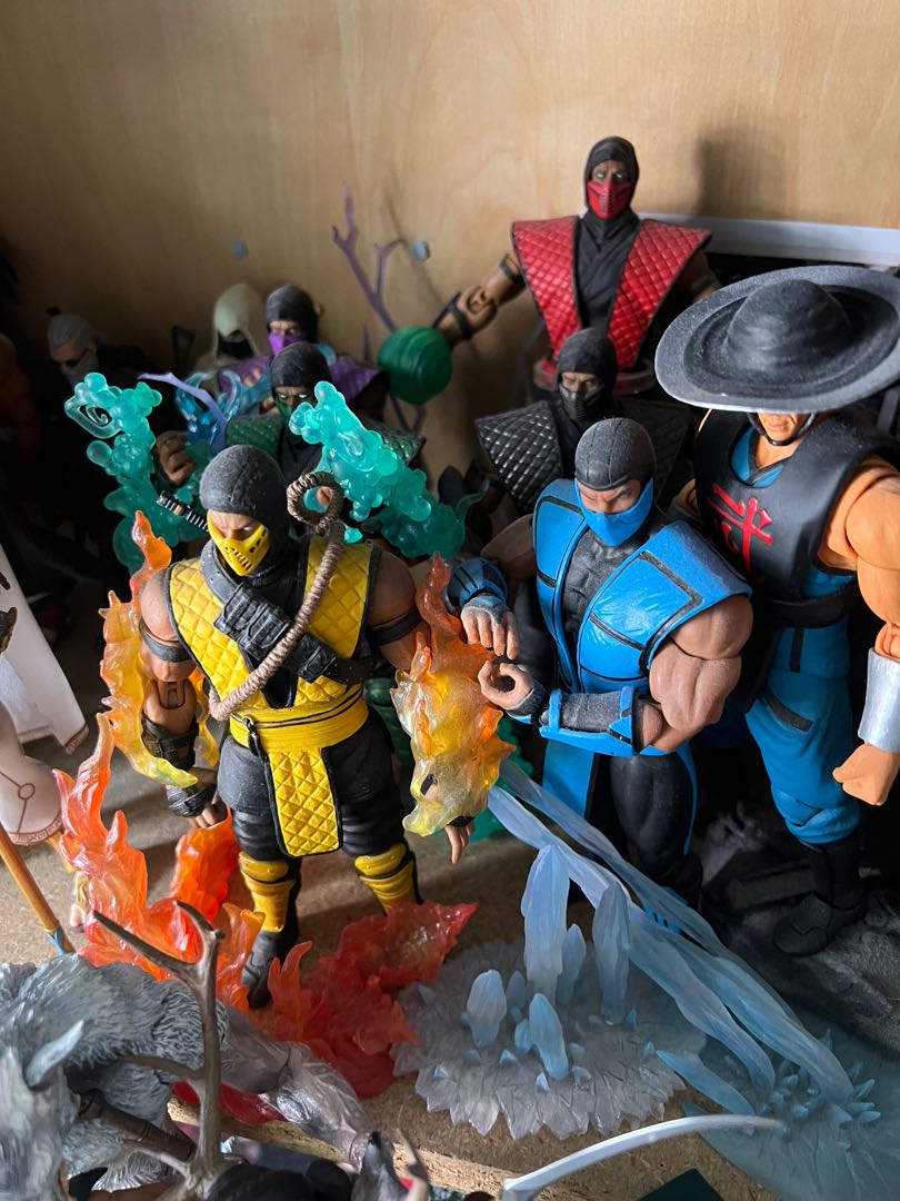 Storm Collectibles Mortal Kombat Ninja Lot (Scorpion, Sub Zero, Ermac ...