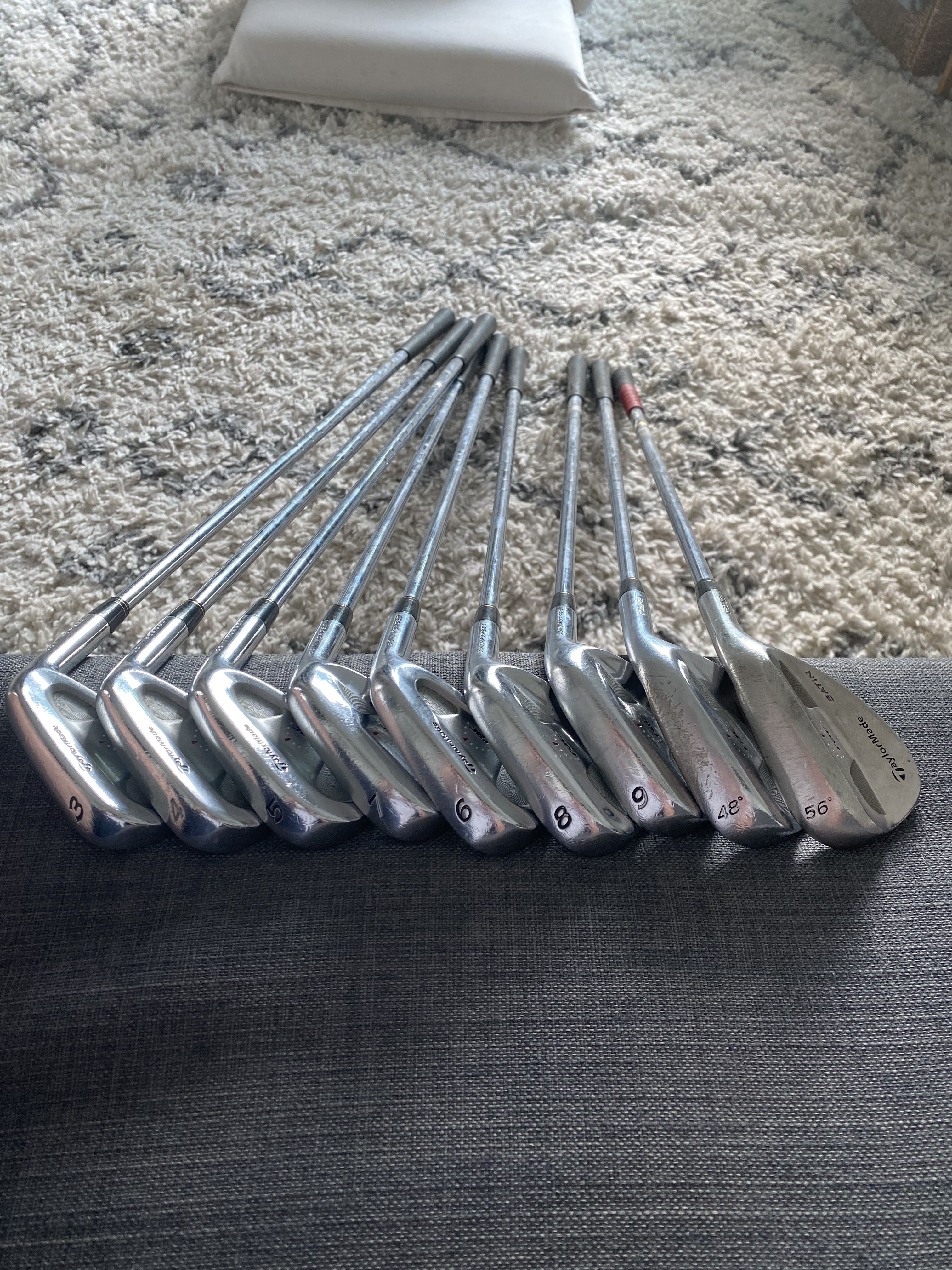 Taylormade RAC irons (golf clubs) 3-SW with Callaway Diablo Edge Driver ...