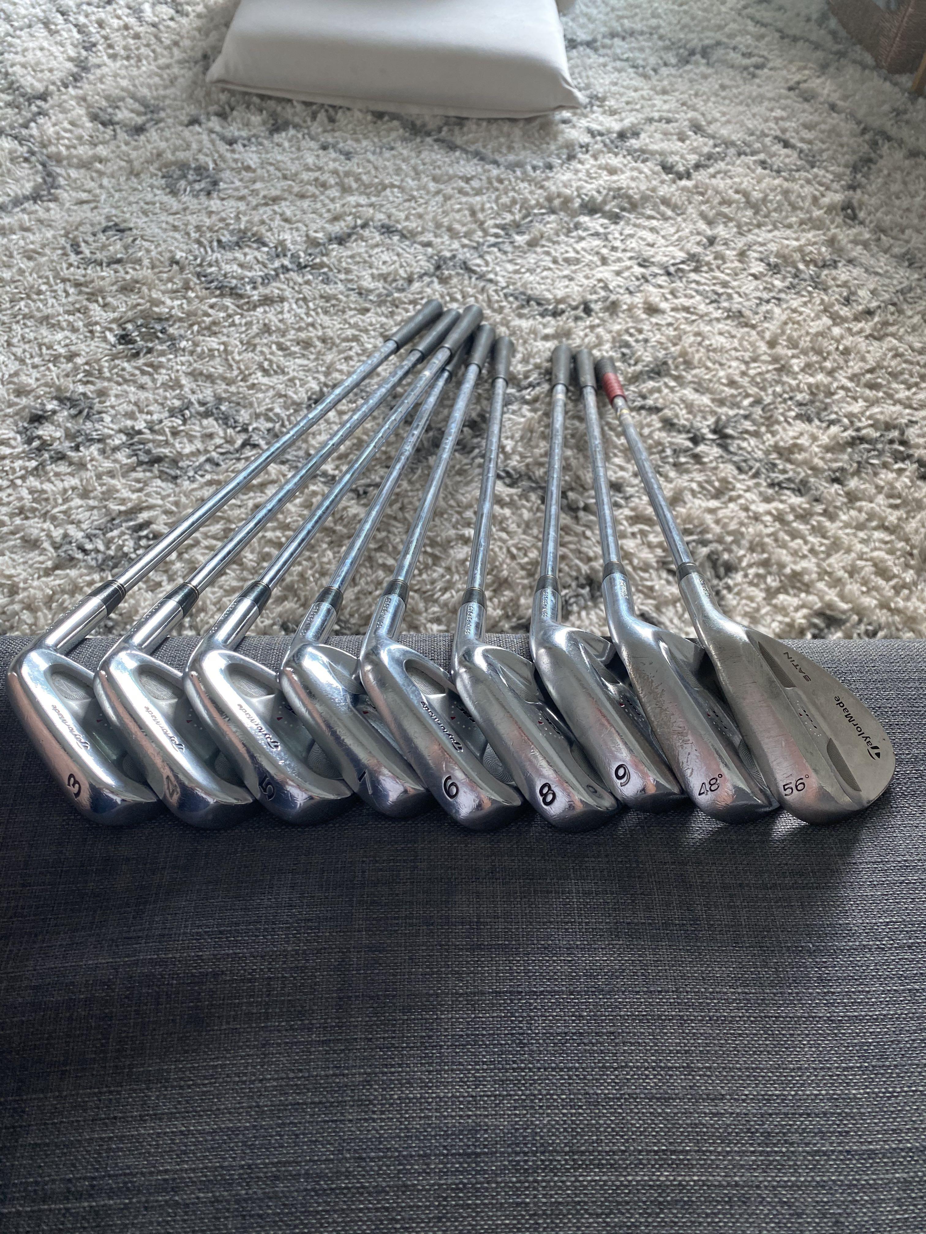 Taylormade RAC irons (golf clubs) 3-SW with Callaway Diablo Edge Driver ...