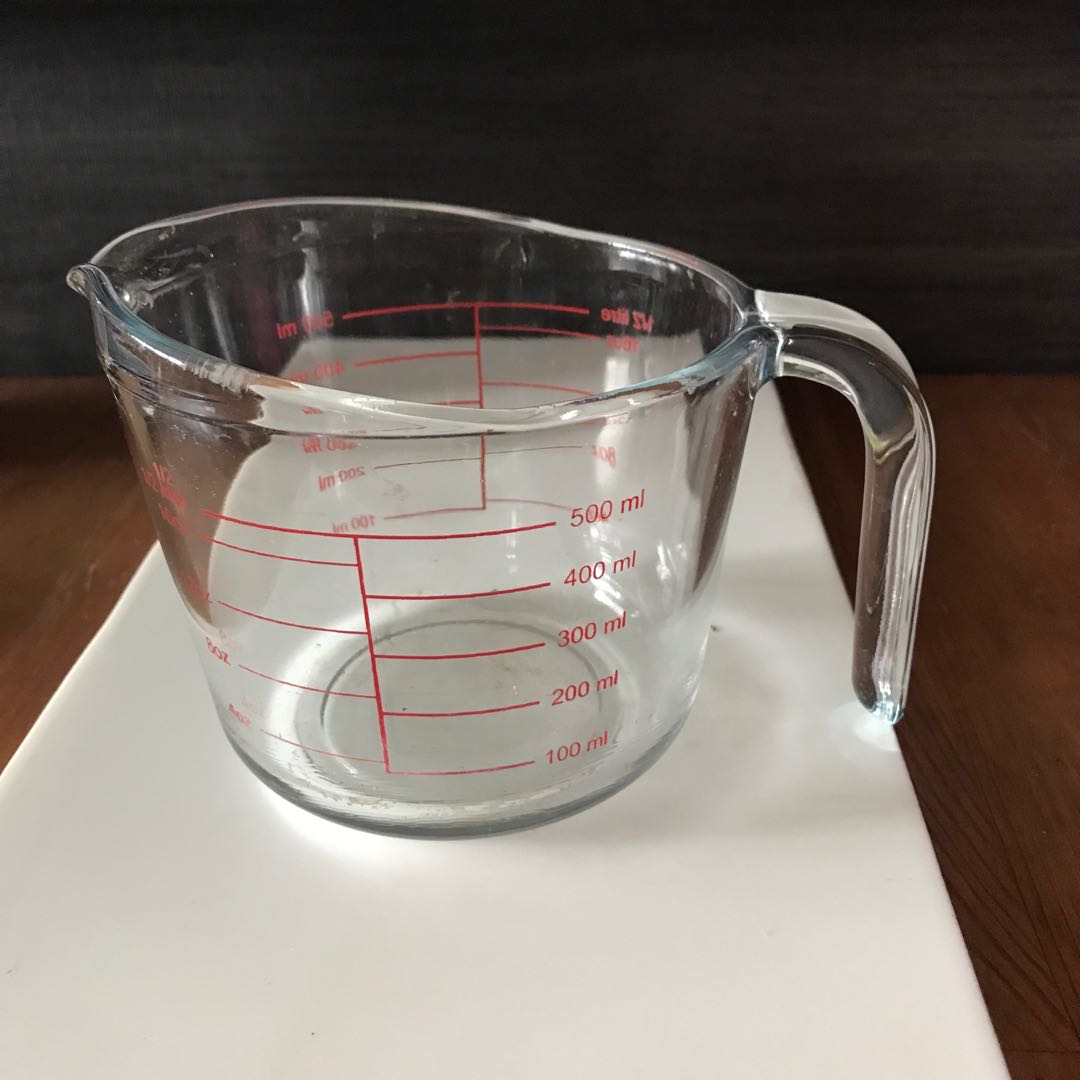 Tempered Glass Measuring Cup, Furniture & Home Living, Kitchenware ...
