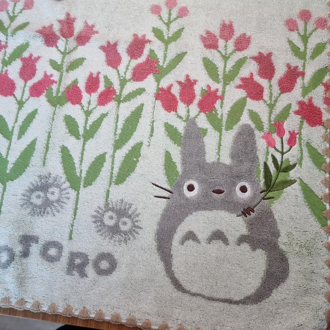 Totoro Bath Towels, Furniture & Home Living, Bedding & Towels on Carousell