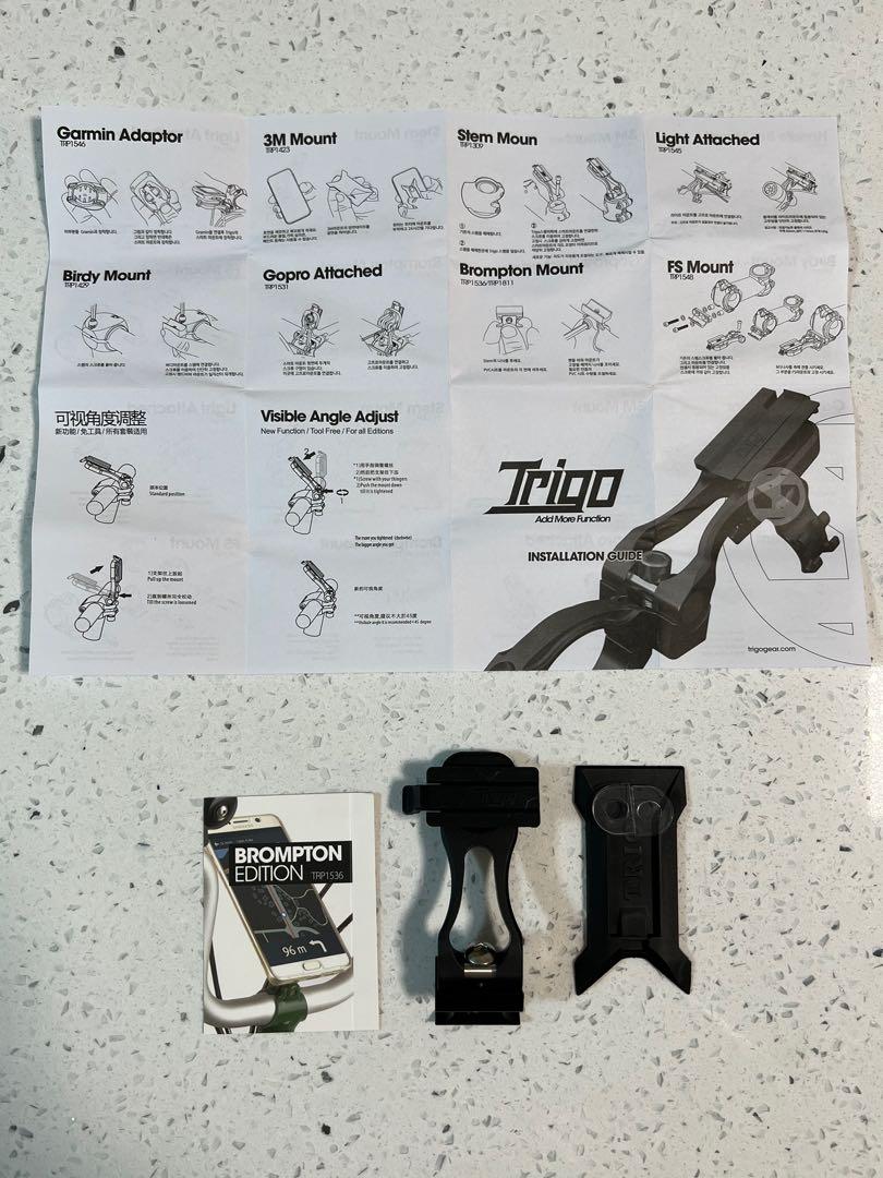 Trigo handlebar phone mount for Brompton, Sports Equipment, Bicycles ...