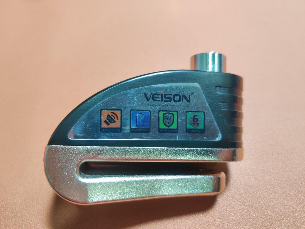 Veison V2 Motorcyle Disc Brake Lock Alarm (Water Resistant), Motorbikes ...