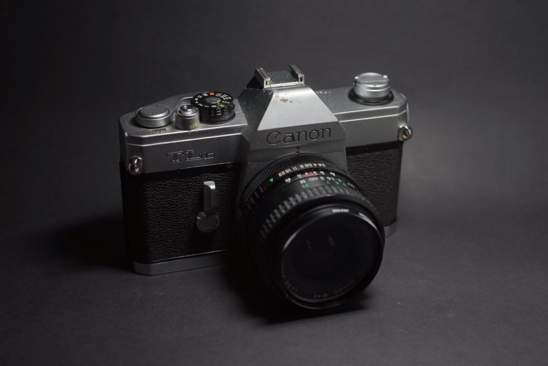 Vintage Canon TL-B SLR Film Camera, Photography, Cameras on Carousell