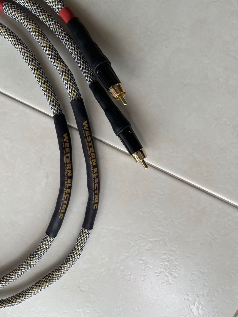 Vintage Western Electric Interconnect -RCA 1 metre, Audio, Other Audio ...