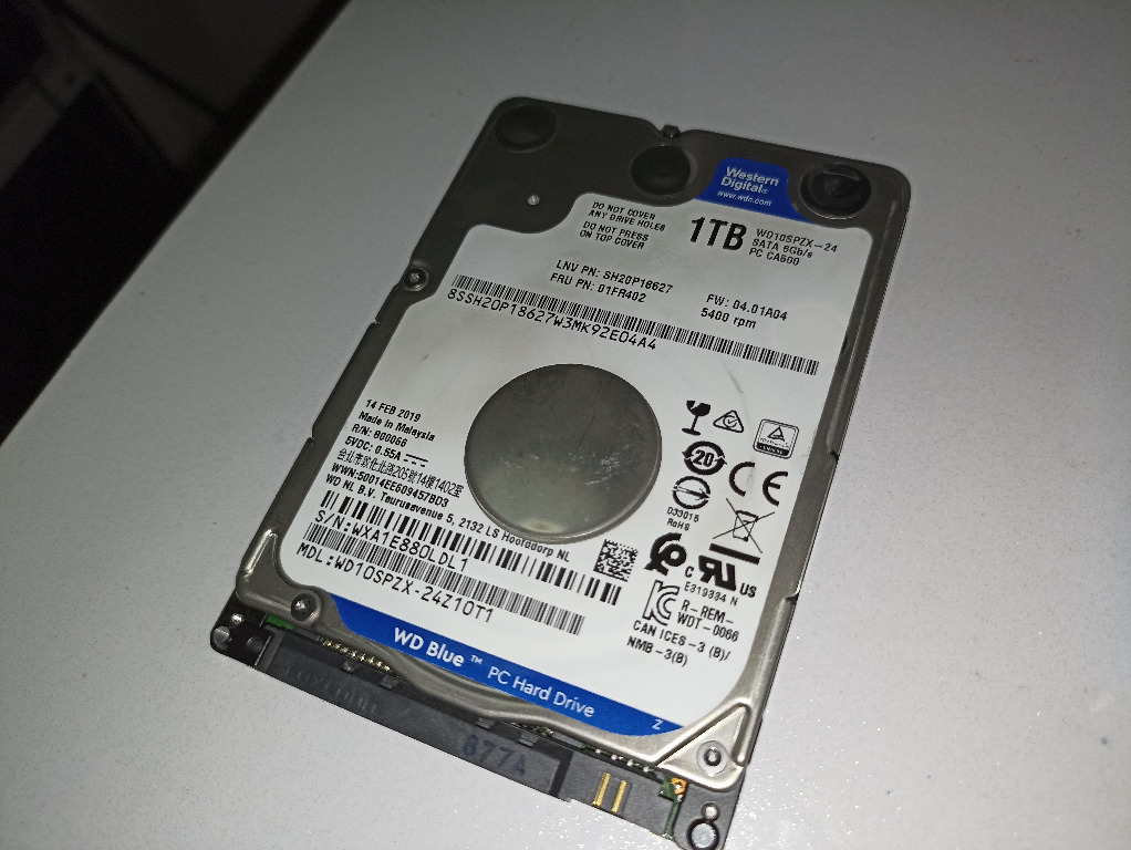 Wd 1tb Hdd Laptop Hard Drive Computers And Tech Parts And Accessories Hard Disks And Thumbdrives On