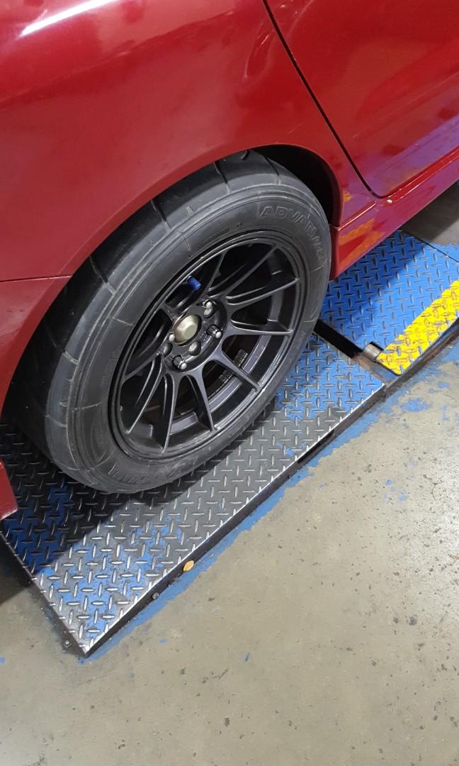 XXR 15 INCH RIMS WITH ADVAN A050 TIRES, Car Accessories, Tyres & Rims ...