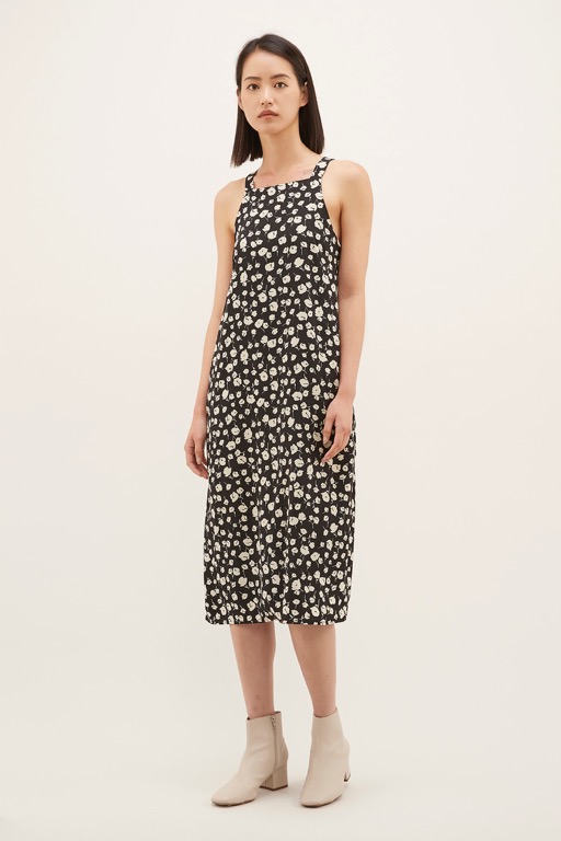 Yeli Bib Midi Dress, Women's Fashion, Dresses & Sets, Dresses on Carousell