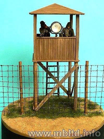 1/35 Master Box #3546, German Watch Tower c/w 4 Figures providing for ...