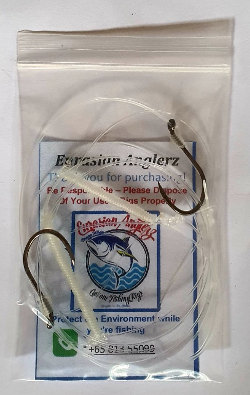 3 x Hard Leader Double Apollo Rigs | Surfcasting Usage | Boating Usage ...