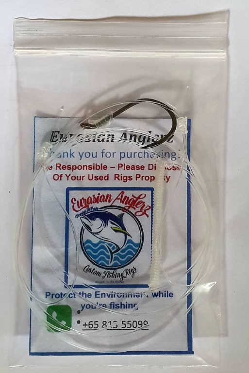 3 x Hard Leader Single Apollo Rigs | Surfcasting Usage | Boating Usage ...