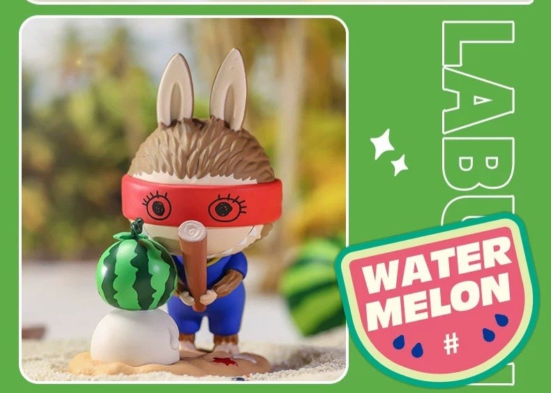 Labubu 西瓜 水果 Watermelon Fruits The Monsters How2Work Pop Mart 盲盒, 興趣及遊戲 ...