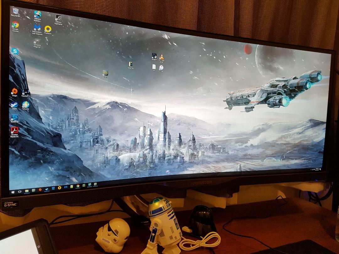 Acer X34 Predator G. Sync 100hz 3440x1440p Ultrawide Monitor, Computers ...