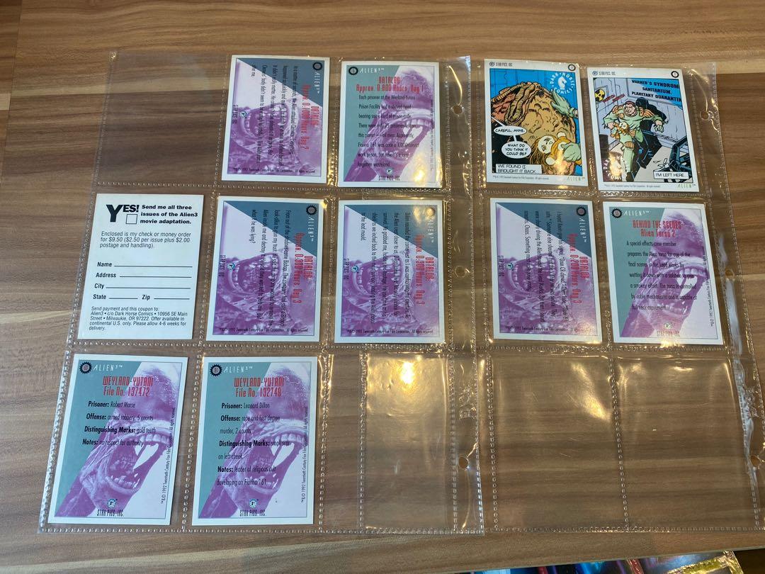 Aliens 3 trading cards, Hobbies & Toys, Memorabilia & Collectibles ...