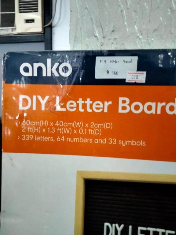 Anko DIY Letter Board, Furniture & Home Living, Furniture, Other Home ...