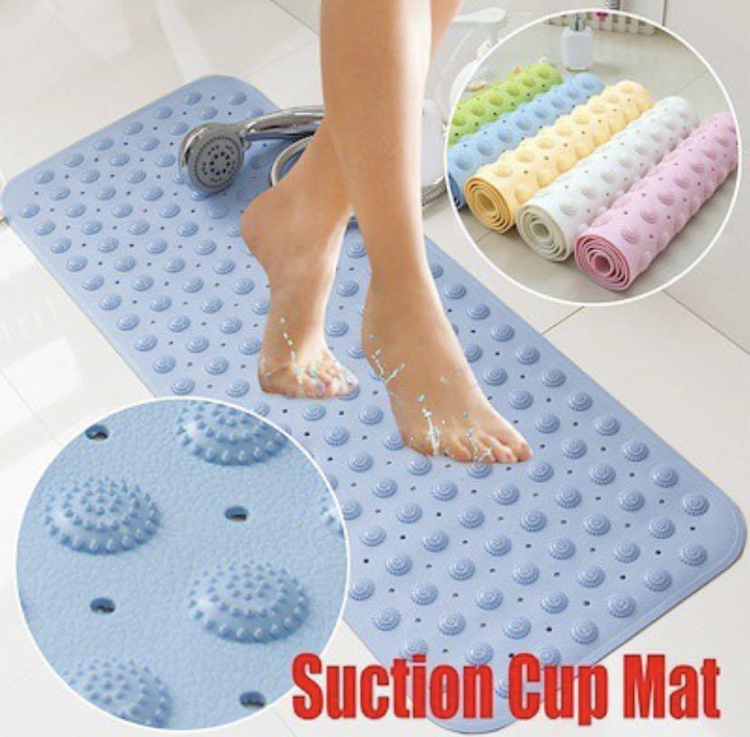 Anti slip bathroom suction floor mat, Furniture & Home Living, Bathroom ...
