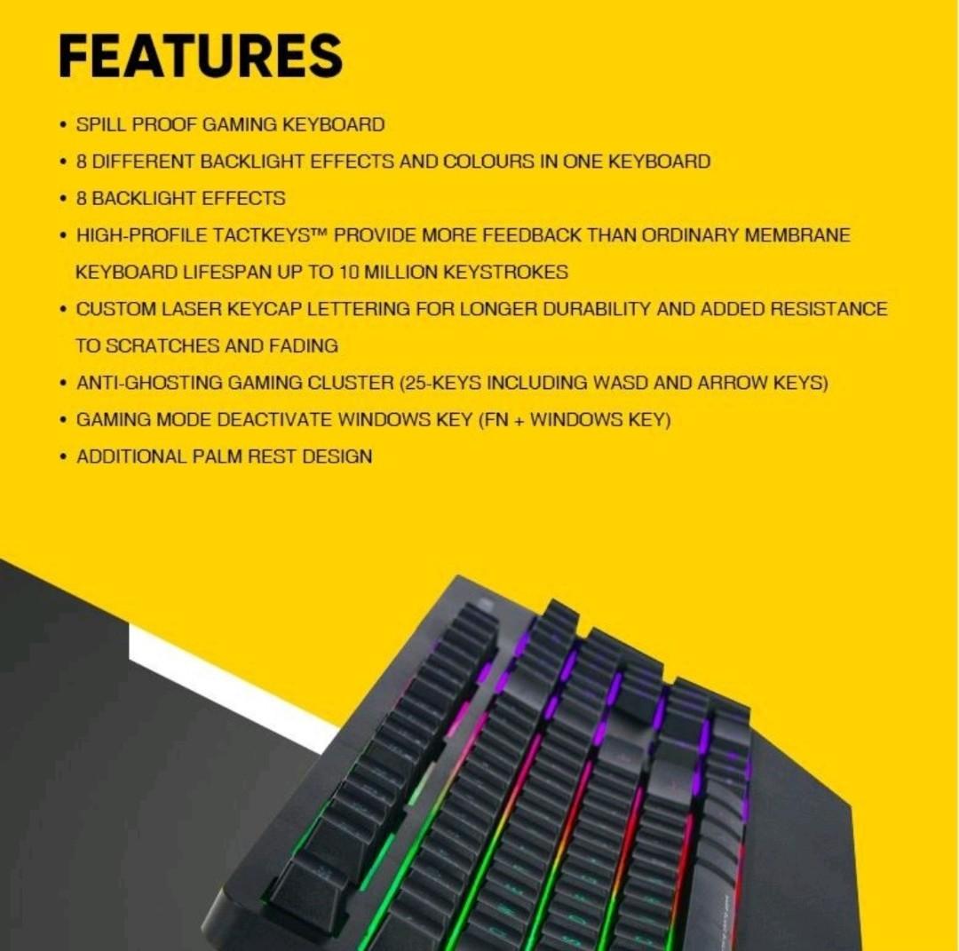 Armaggeddon Kalashnikov AK666x Gaming Keyboard, Computers & Tech, Parts ...