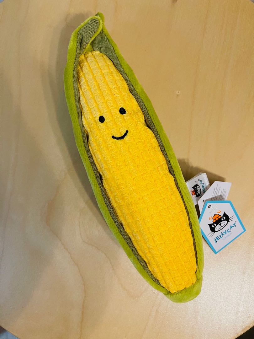 *AUTHENTIC* Jellycat Vivacious Vegetable Sweetcorn (20cm x 6cm ...