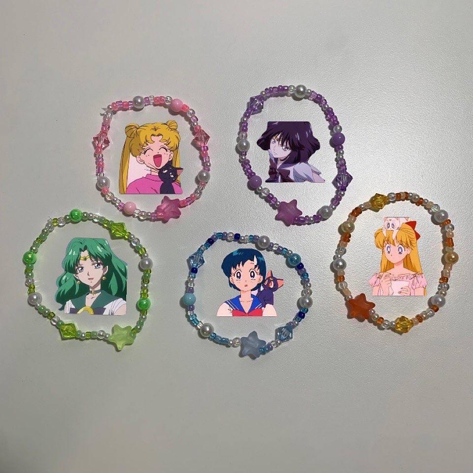 beaded sailor moon bracelets, Hobbies & Toys, Stationery & Craft ...
