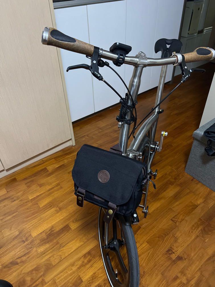 Brompton front bag (black), Sports Equipment, Bicycles & Parts, Parts ...