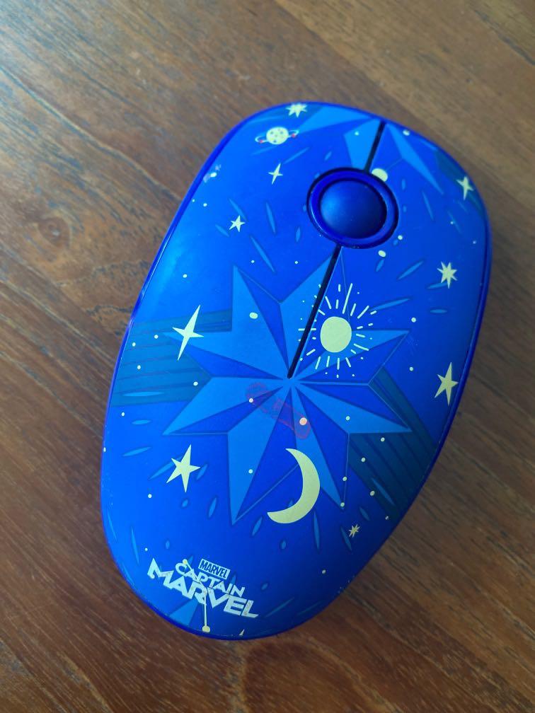 Captain Marvel Wireless mouse from Miniso, 電腦＆科技, 電腦周邊及配件, 電腦滑鼠及相關產品 ...
