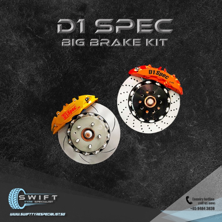 Car BBK Big Brake Kit 4 Pot 6 Pot 8 Pot D1 Spec, Car Accessories ...