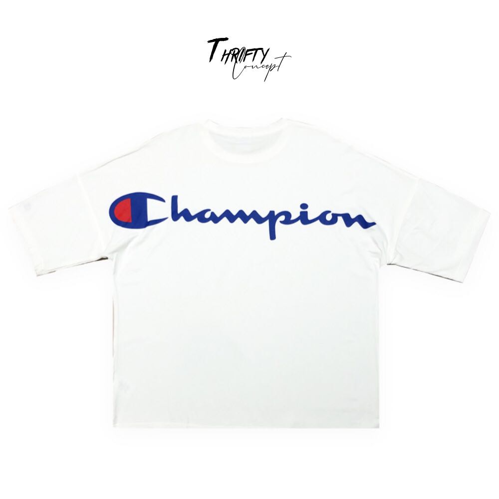 Champion Embroidered Basic Logo w/ Big Script Backhit (Dri-Fit),(Boxy ...