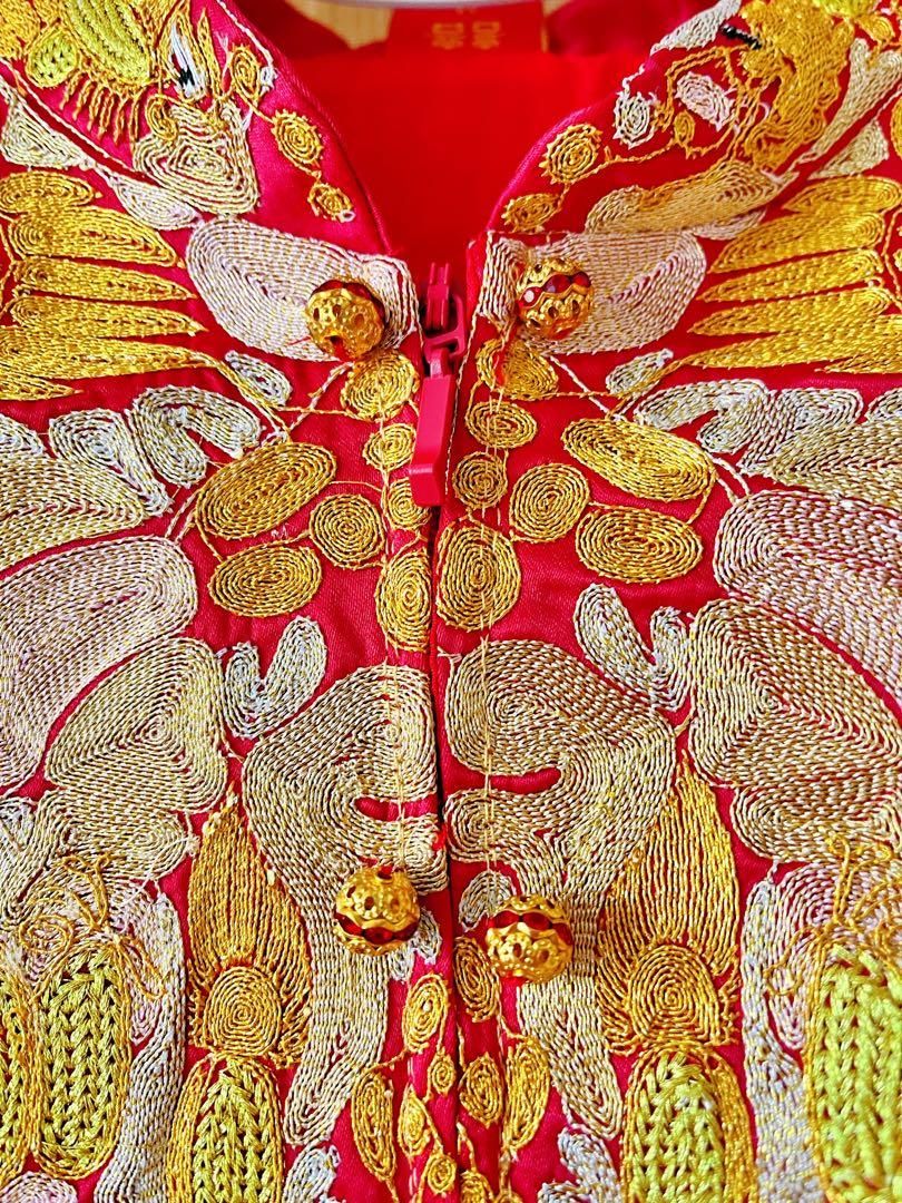 Chinese Kua for Wedding *Wore Once*, Women's Fashion, Dresses & Sets ...