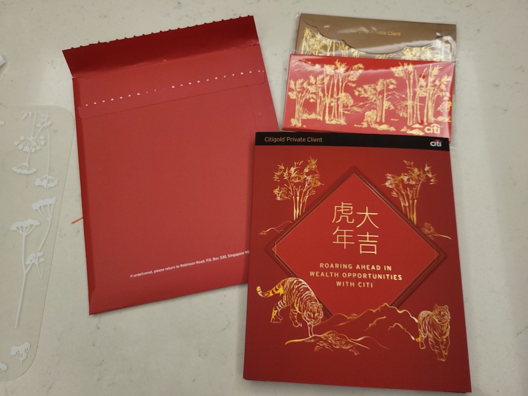 Citibank Citigold Private Client 2022 Red Packet x2 with Folder ...
