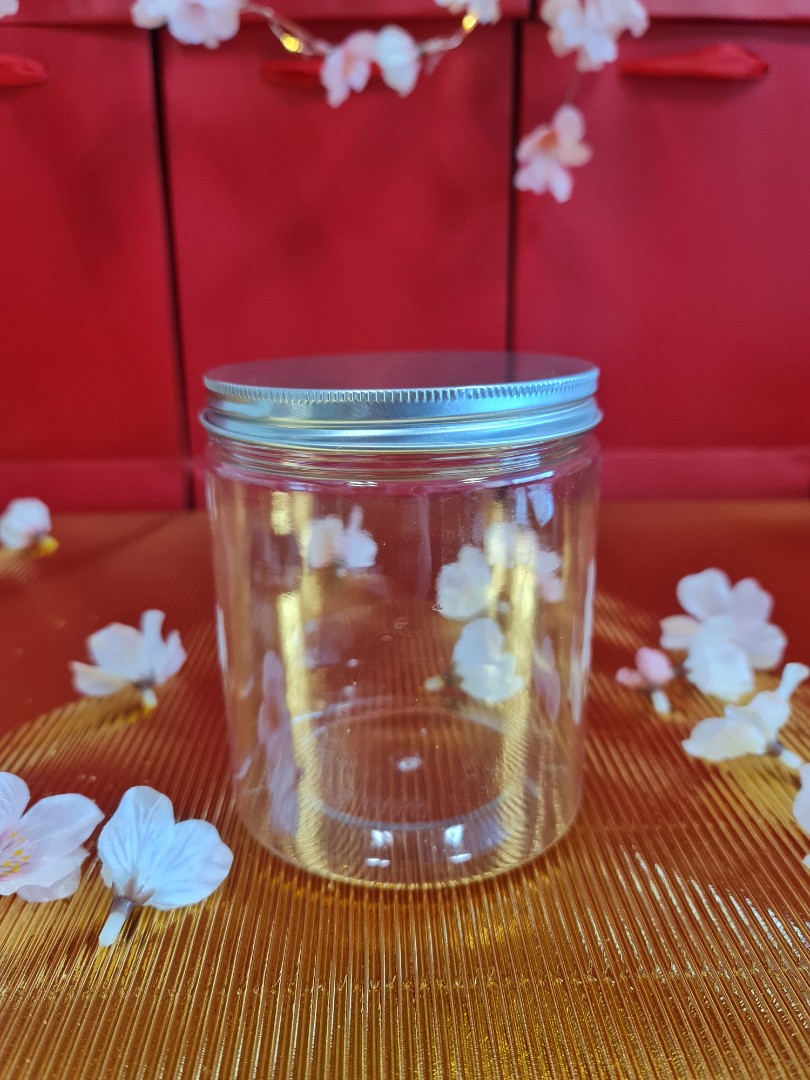 Clear Biscuit Container, 10x12cm, Brand New, Furniture & Home Living ...