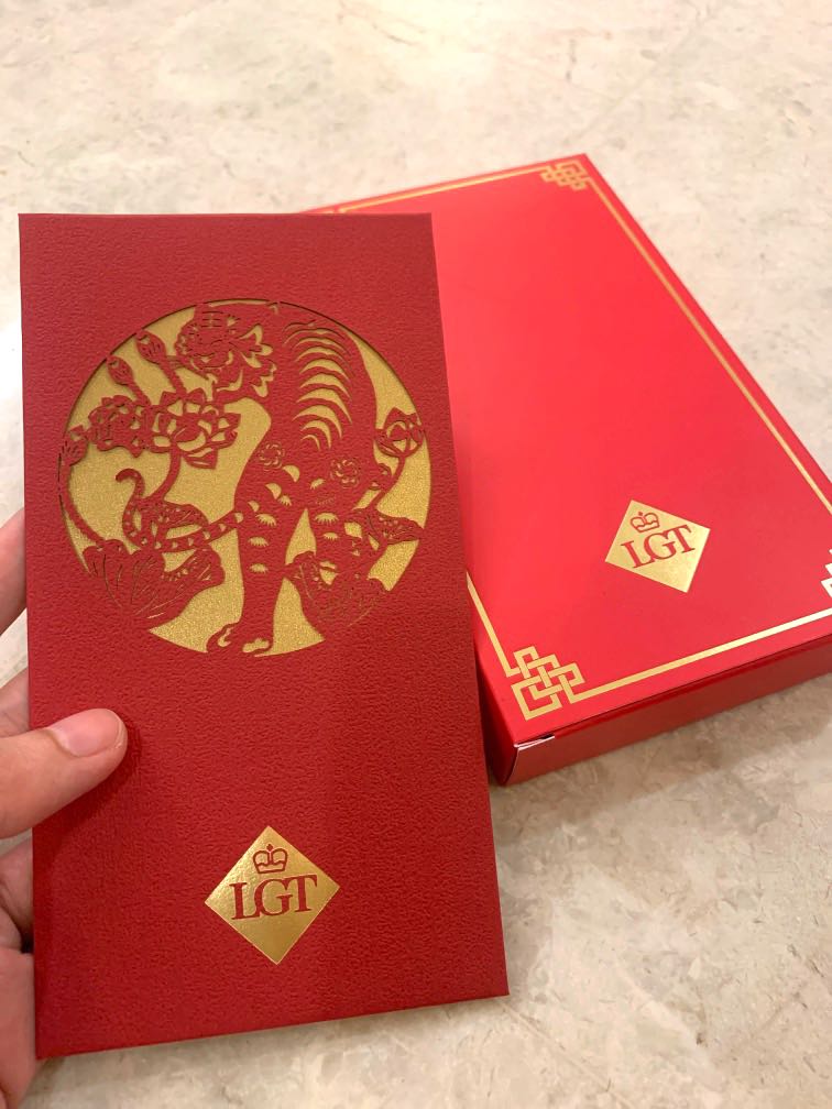 LGT Private Bank 2022 CNY Red Packet Ang Bao Tiger, Women's Fashion ...