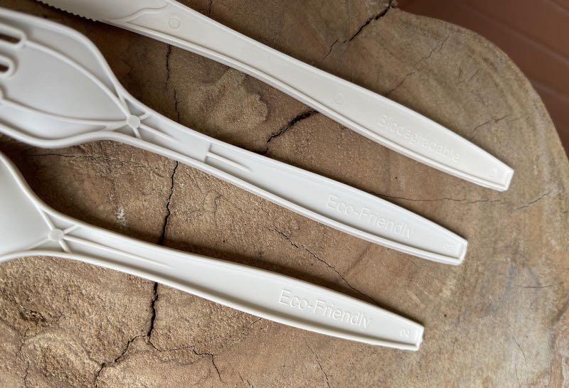 Cornstarch Cuttlery Spoon Fork Knife New, Furniture & Home Living ...