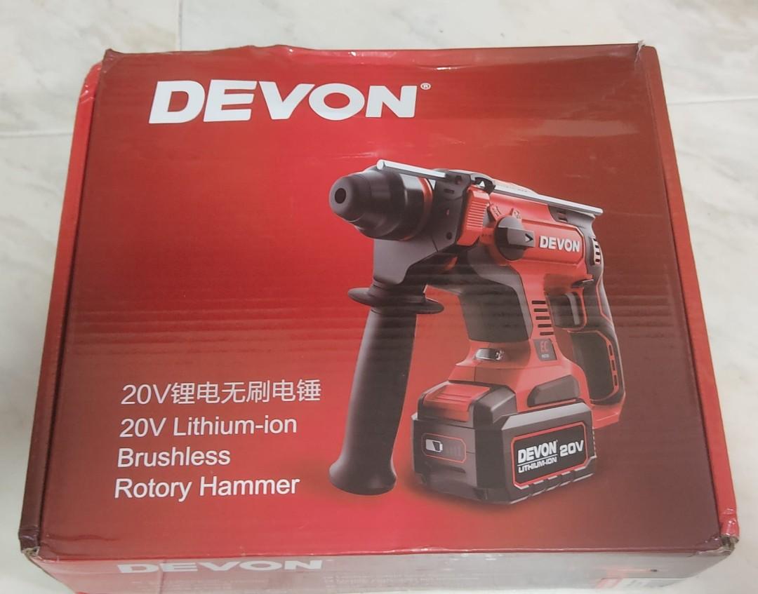 Devon 20V lithium battery hammer drill, Furniture & Home Living, Home ...