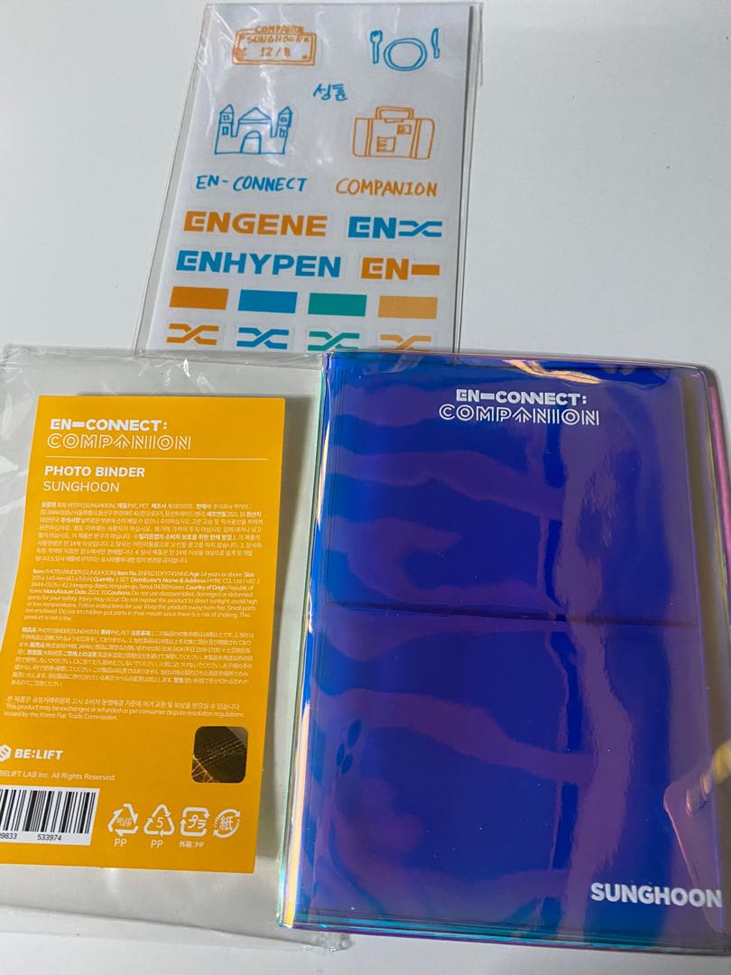 enhypen sunghoon enconnect companion binder, Hobbies & Toys ...