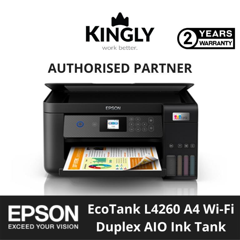 Epson EcoTank L4260 A4 Wi-Fi Duplex All-in-One Ink Tank Printer ...