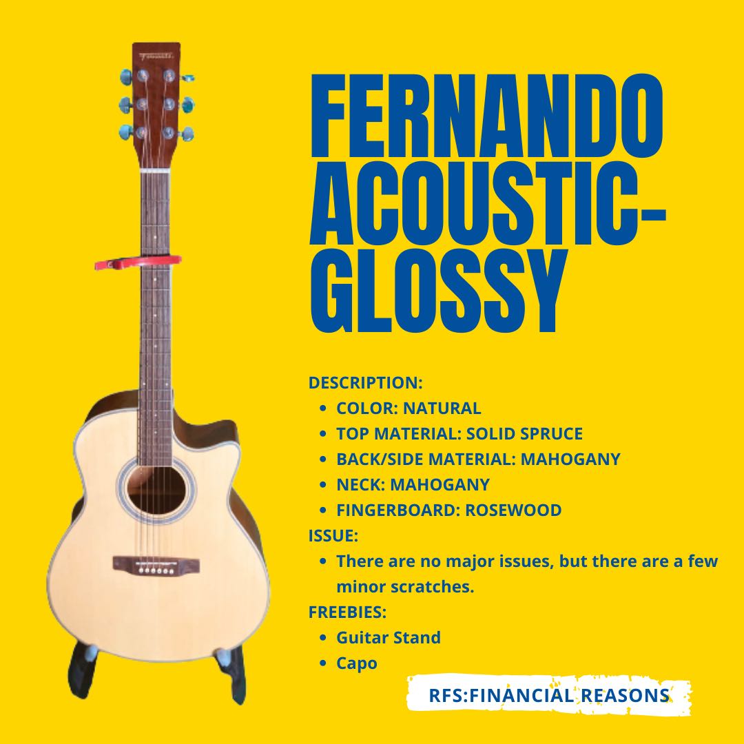 Fernando Acoustic Guitar, Hobbies & Toys, Music & Media, Musical ...