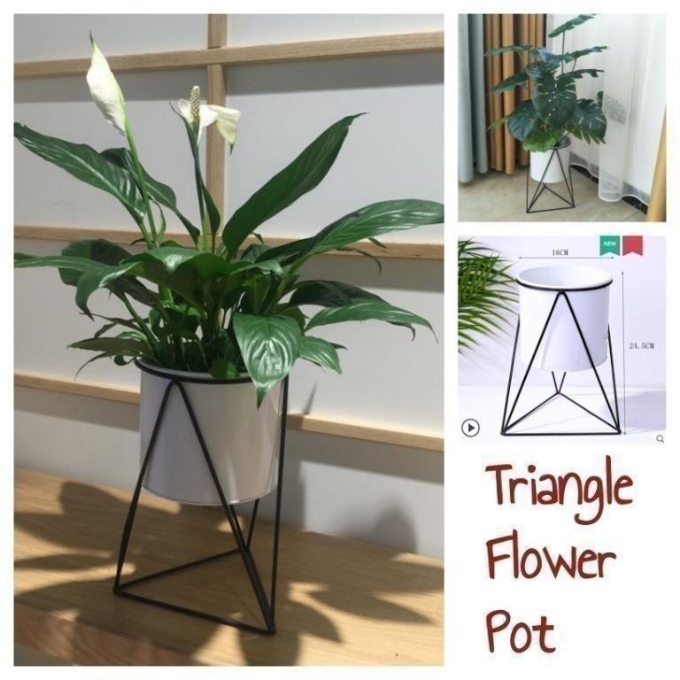 Flower Pot Triangle Base, Furniture & Home Living, Gardening, Pots ...