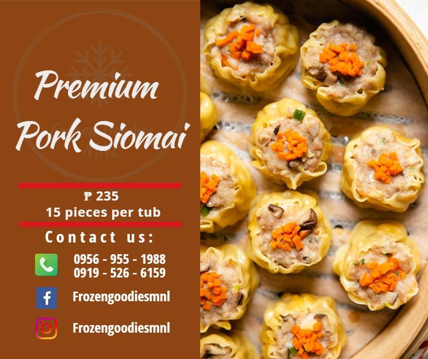 Frozen Dim sum Premium Pork Siomai, Food & Drinks, Chilled & Frozen ...