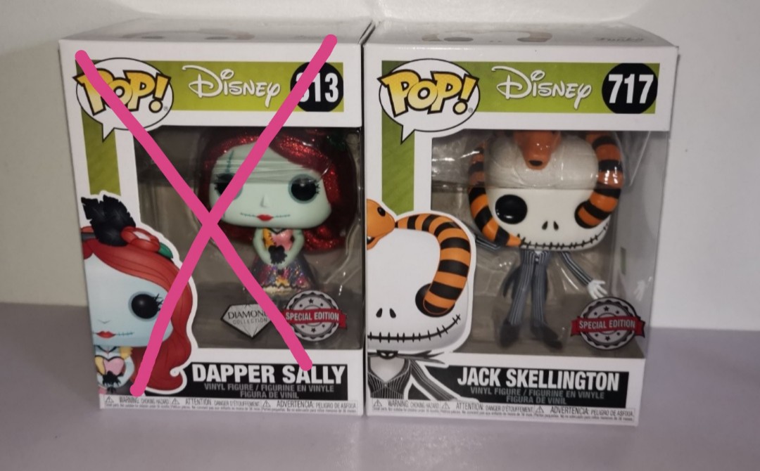 Funko pop Dapper Sally sold and Jack Skellington available, Hobbies ...