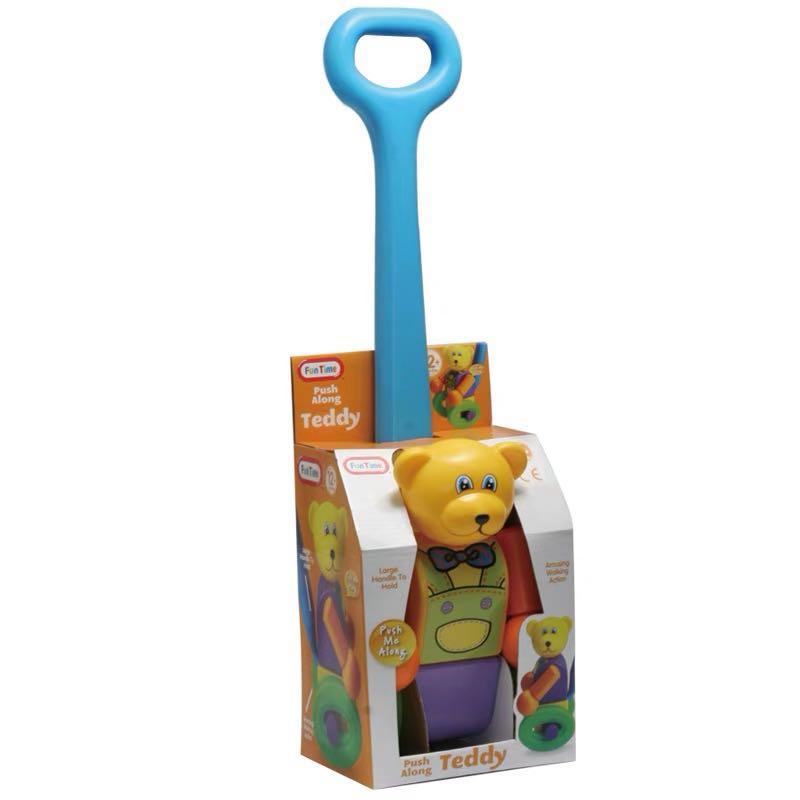 Funtime Teddy Push-Pull Toys, Hobbies & Toys, Toys & Games on Carousell