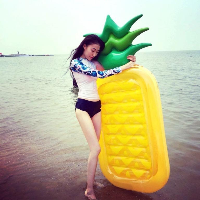 Giant floatie beach pineapple inflatable float swimming pool party ...