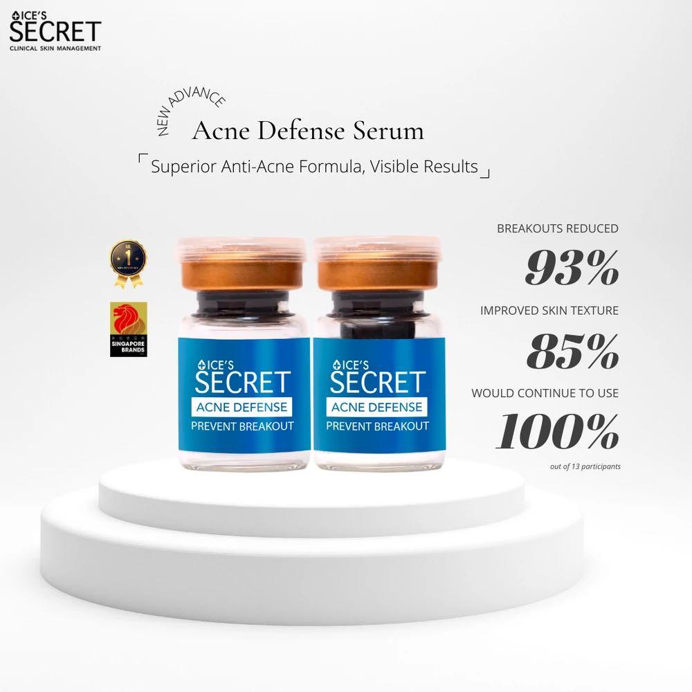 Ice’s Secret Acne Defense Serum, Beauty & Personal Care, Face, Face ...