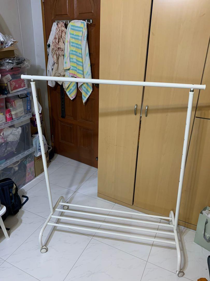IKEA Clothes Rack - RIGGA Clothes rack, white, Furniture & Home Living ...