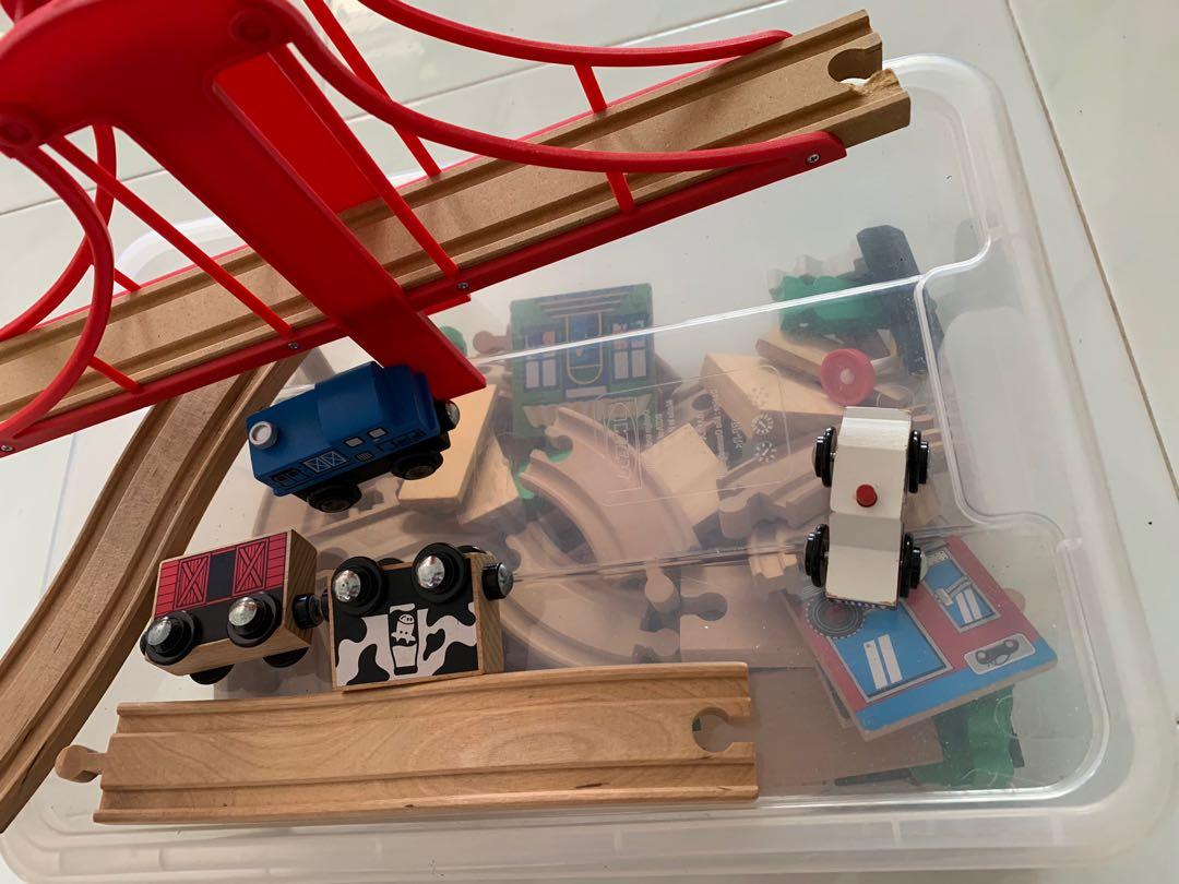 Ikea Toy Train Set. Complete Set, Hobbies & Toys, Toys & Games on Carousell