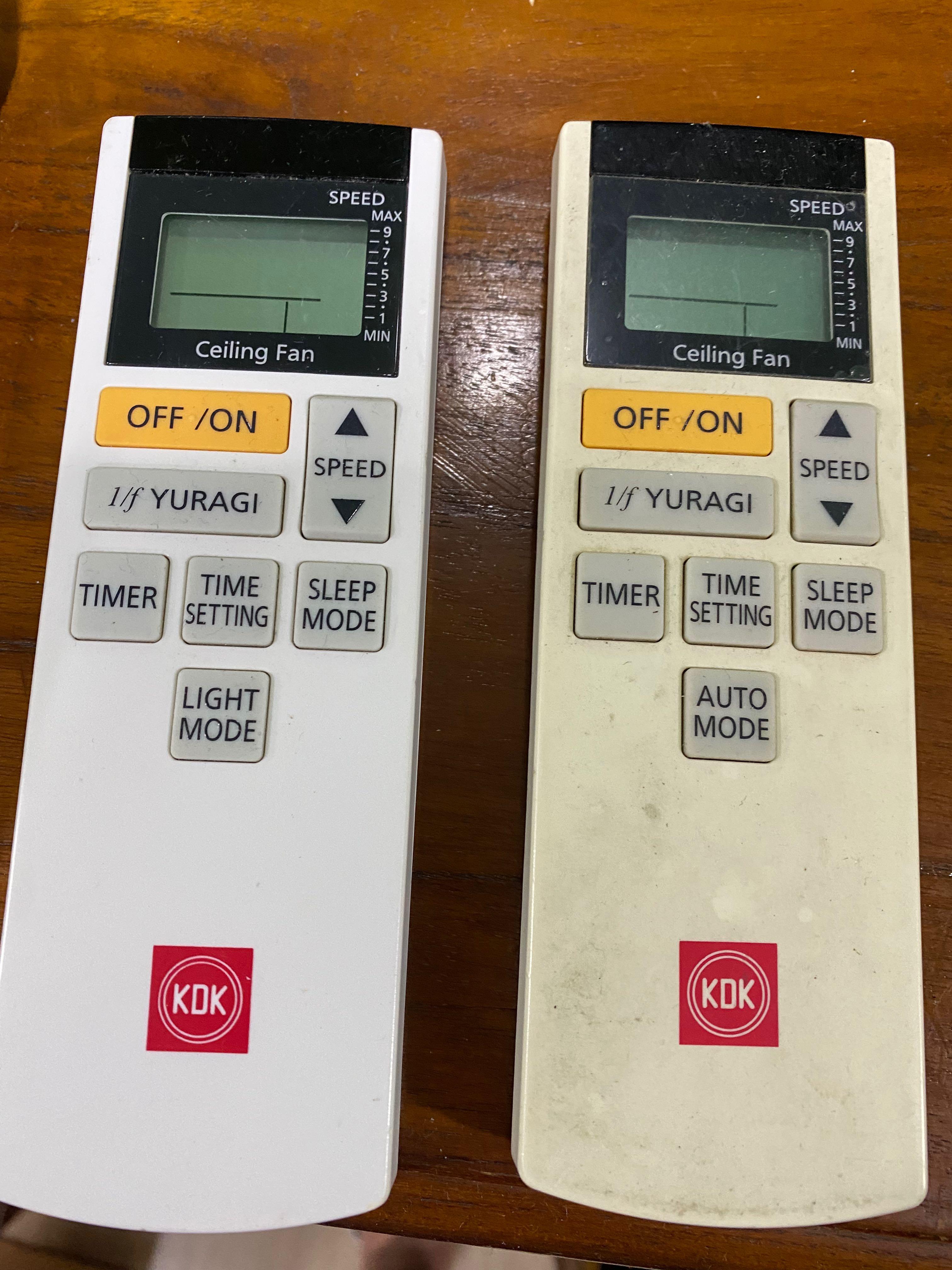 KDK ceiling Fan Remote control, Furniture & Home Living, Lighting ...