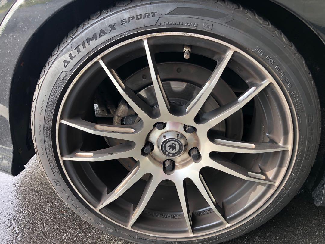 Konig 18” inch wheels 5x114.3, Car Accessories, Tyres & Rims on Carousell